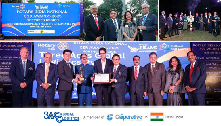Logistics Company CSR: Three Aces Global Wins Rotary CSR Award